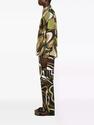Emilio Pucci Marmo Print Cargo Pants