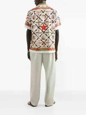 Dolce & Gabbana Shell-print Short-sleeve Shirt
