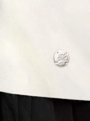Karl Lagerfeld Zip-front Polo Top