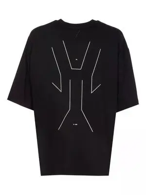 THOM KROM Back-print Crew-neck T-shirt - Black