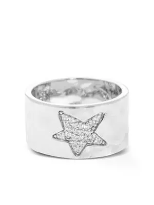 Zadig&Voltaire Crystal-embellished Star Ring - Silver