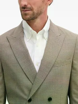 BOSS Double-breasted Checked Blazer