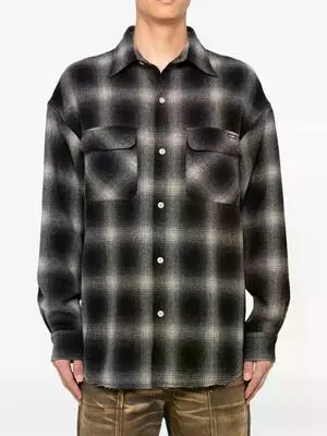 KAMIYA Check-pattern Wool Shirt