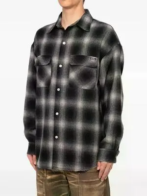 KAMIYA Check-pattern Wool Shirt