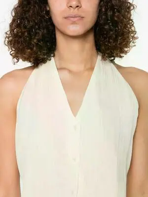 JOSEPH Halter-neck Button Top