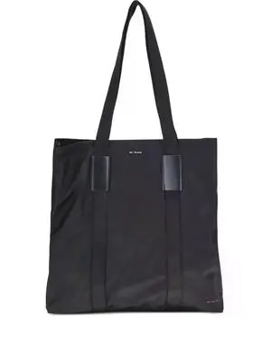 Kiton Leather-trimmed Tote Bag - Black