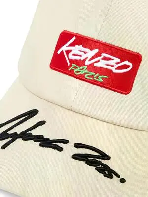 Kenzo Logo-patch Baseball Cap - White