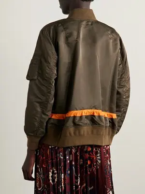 Sacai Shell Bomber Jacket - Green