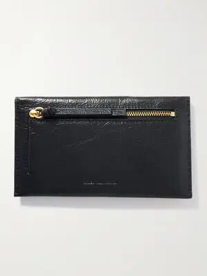 Dries Van Noten Medium Textured-leather Clutch