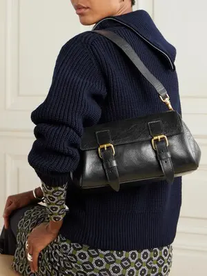 Dries Van Noten Leather Camera Shoulder Bag