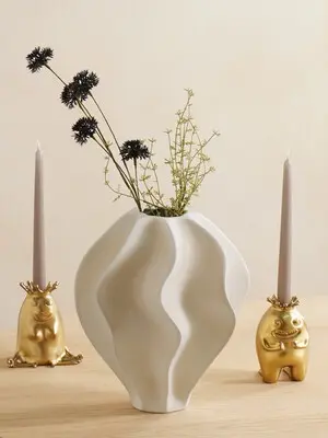 L'Objet Douro Porcelain Vase - Neutrals