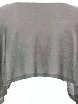 KANGRA Lurex-detailed Cropped Top