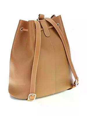 Loro Piana Drawstring Leather Backpack