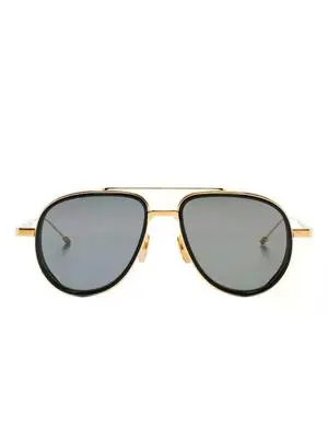 Thom Browne Pilot-frame Sunglasses - Gold