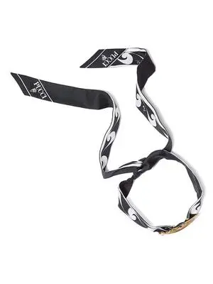 Emilio Pucci Scarf Lip-ring Choker