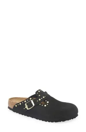 BIRKENSTOCK Boston Rivets Clog - Black