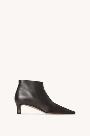 THE ROW Carla Boot 45 Lacquer Brown
