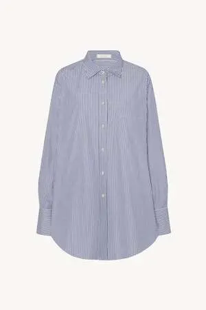 THE ROW Ment Shirt - White / Blue