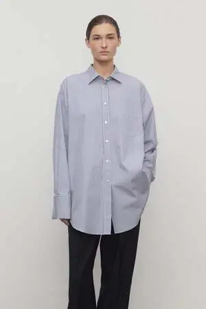 THE ROW Ment Shirt - White / Blue