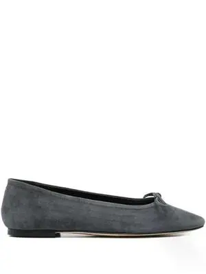 AeydĒ Bow-detail Square-toe Flats
