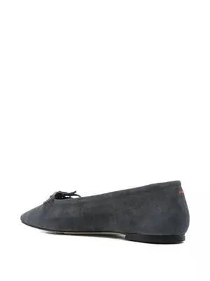 AeydĒ Bow-detail Square-toe Flats