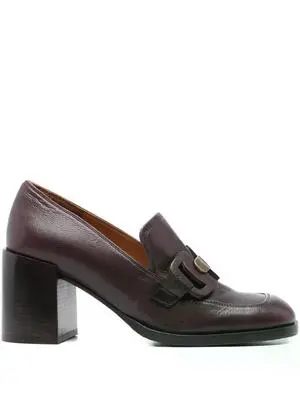 Chie Mihara 75mm Block-heel Leather Mules