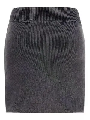Alexander Wang Ribbed Logo-embossed Skirt