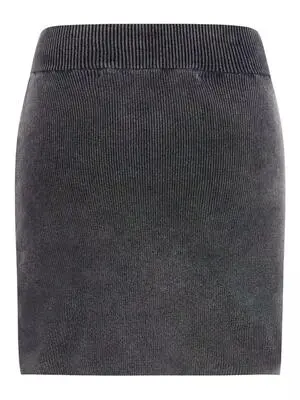 Alexander Wang Ribbed Logo-embossed Skirt