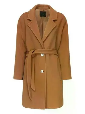 Pinko Chipster Belted Lapel Coat