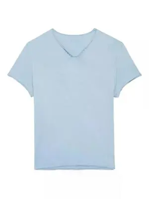 Zadig&Voltaire Monastir V-neck T-shirt - Blue