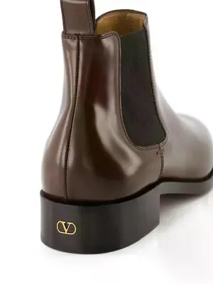 Valentino Garavani Calfskin Pas Des Dieux Ankle Boots