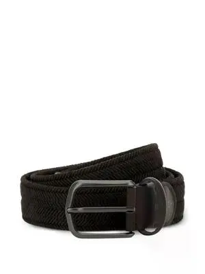 Boggi Milano Herringbone Belt - Brown