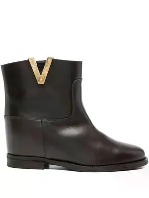 Via Roma 15 Gold Tone Boots For Women