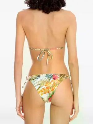 LYGIA & NANNY Tropical-print Triangle Bikini