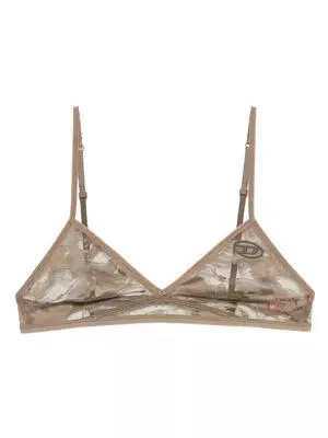 DIESEL Lace-trimmed Triangle Bra - Neutrals