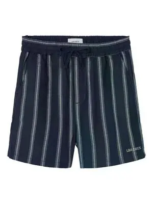 LES DEUX Lawson Striped Drawstring Shorts