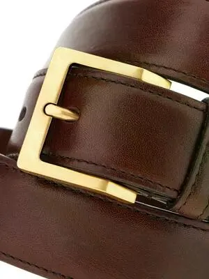 Saint Laurent Leather Buckle Belt
