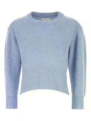 Loulou De Saison Lian Ribbed-hem Cashmere Sweater - Blue