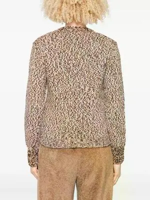 Moncler Speckled Crew-neck Jumper - Brown