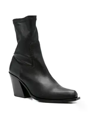 VIC MATIE Stretch-leather Pointed-toe Boots