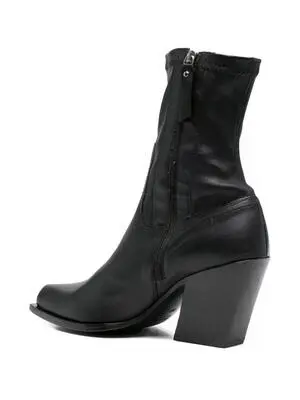 VIC MATIE Stretch-leather Pointed-toe Boots