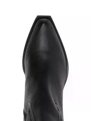 VIC MATIE Stretch-leather Pointed-toe Boots