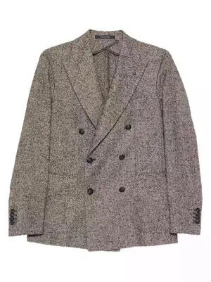 Tagliatore Double-breasted Textured Blazer