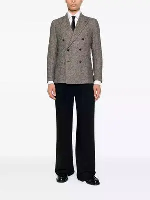 Tagliatore Double-breasted Textured Blazer