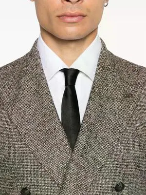 Tagliatore Double-breasted Textured Blazer