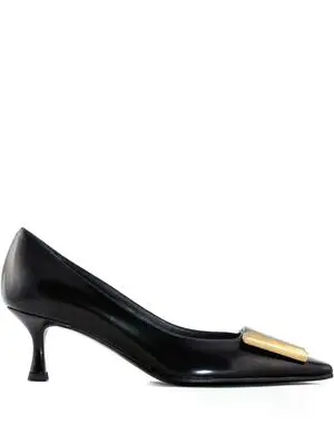 Roberto Festa 45mm Leather Square-toe Pumps