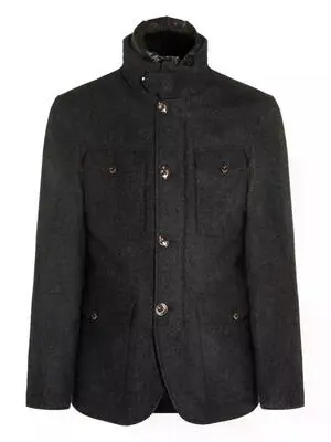 MONTECORE High-neck Buttoned Coat