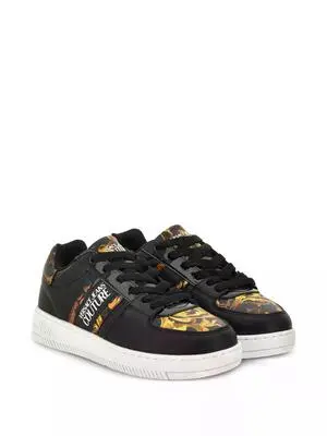 Versace Baroque-print Trainers - Black