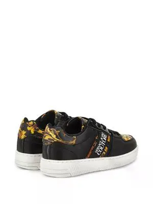Versace Baroque-print Trainers - Black