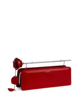 SEEN USERS Seen Embellished Rose Clutch Bag - Red